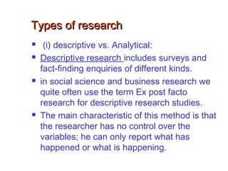 Research methodology introduction ch1 | PPT