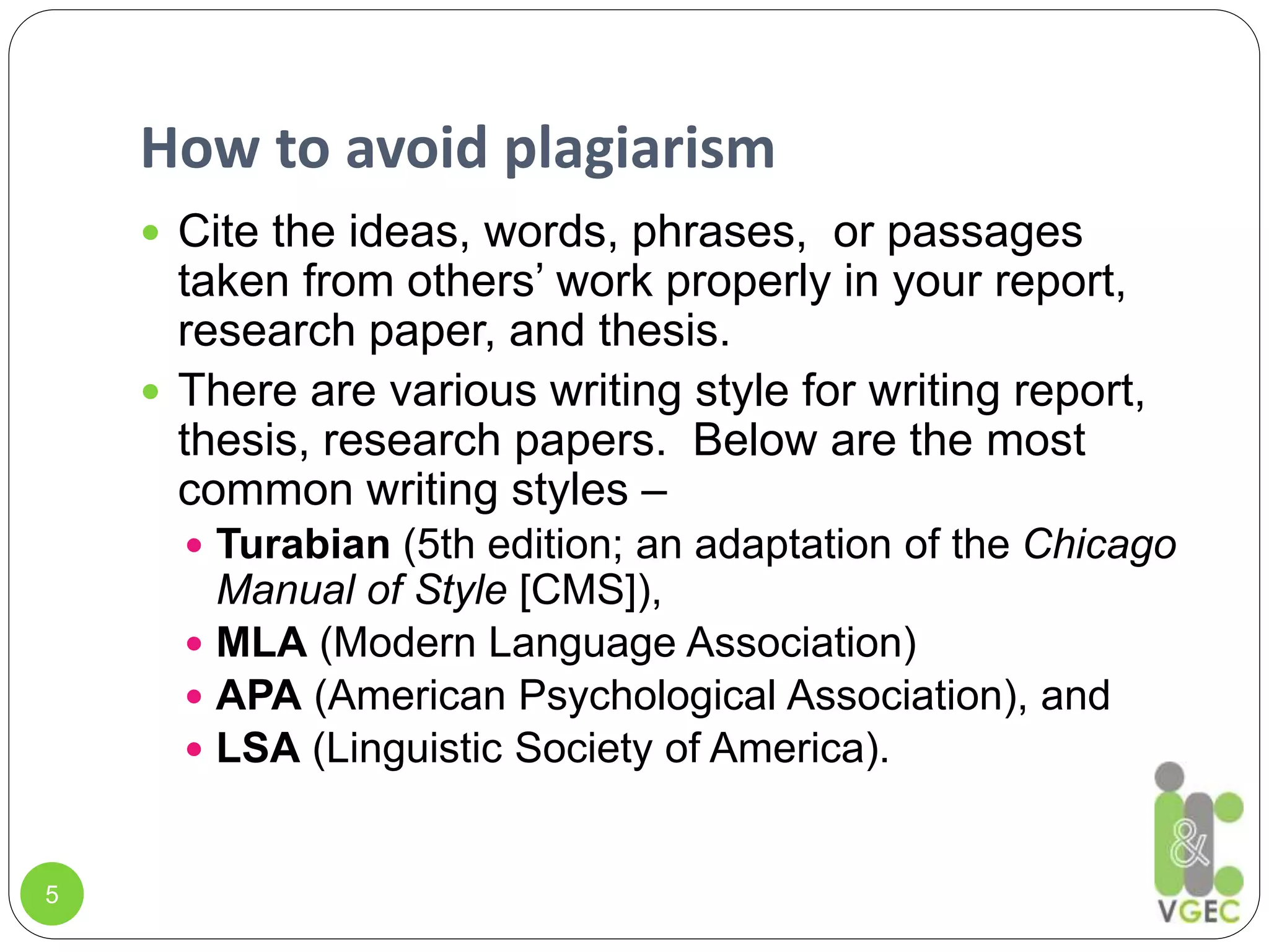 Research Methodology-03: Plagiarism | PPTX