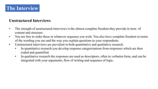 Methods of Data Collection - Presentation | PPTX