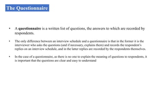 Methods of Data Collection - Presentation | PPTX