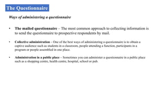 Methods of Data Collection - Presentation | PPTX