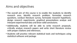 Research methodology Lect 1/ research methodology | PPTX