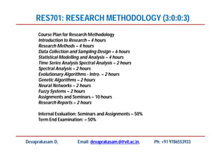 RES701 Research Methodology Lecture1 | PDF