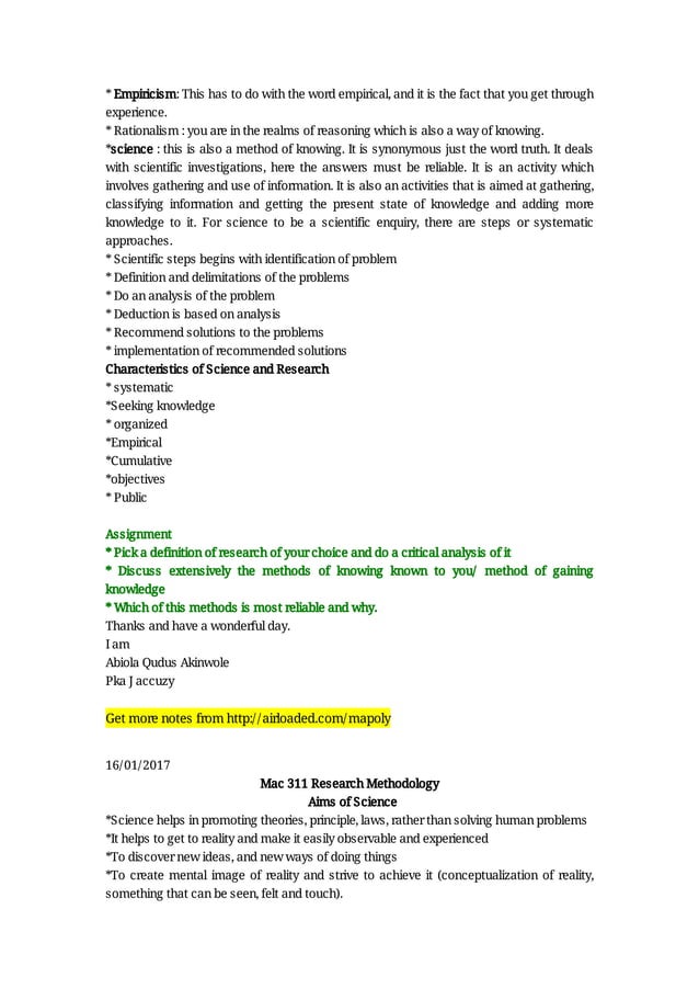 Research methodology | PDF