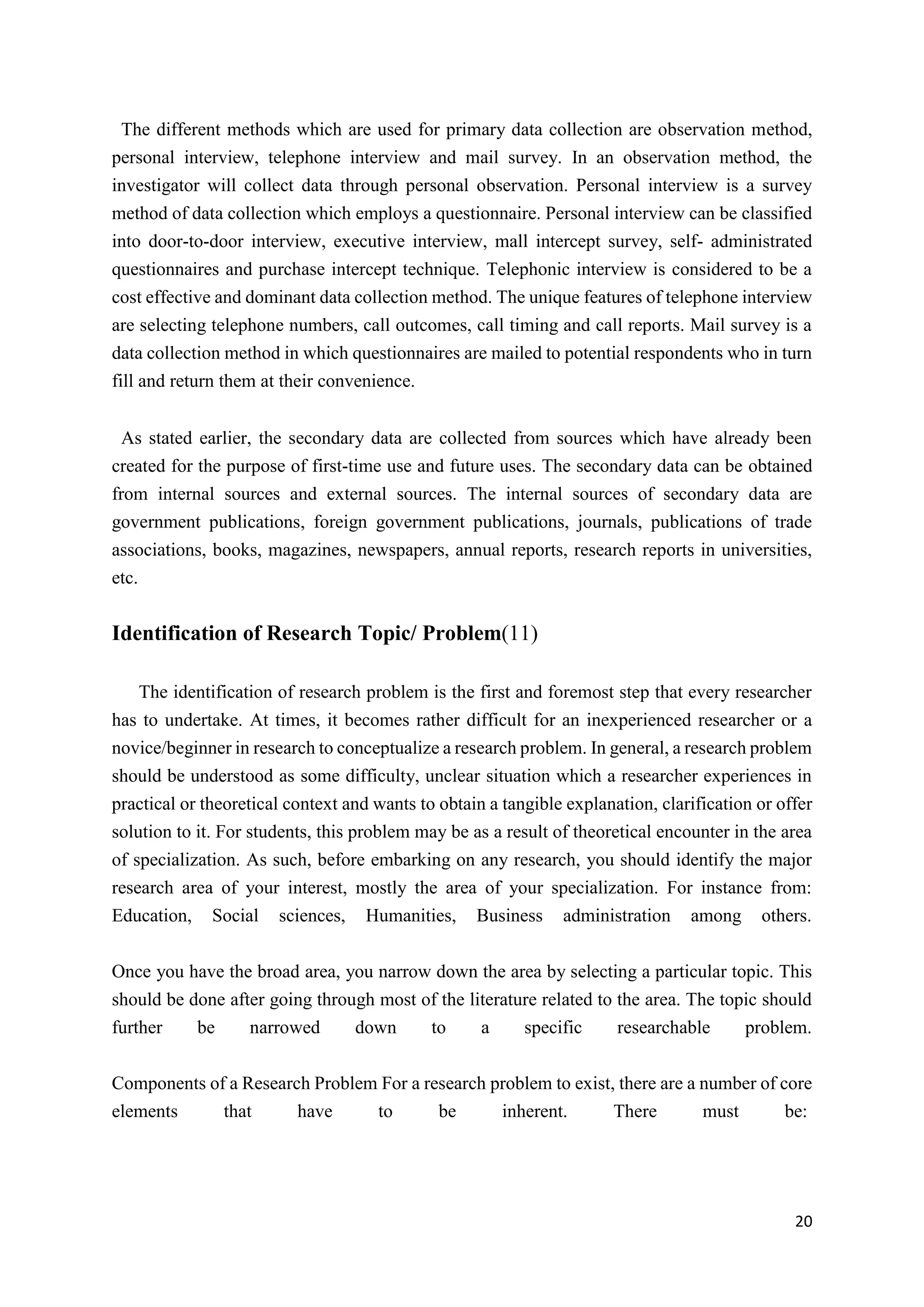 Research methodology module-1 | PDF