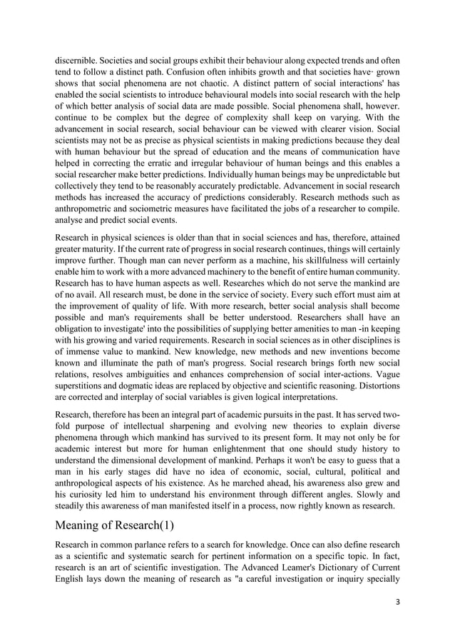 Research methodology module-1 | PDF