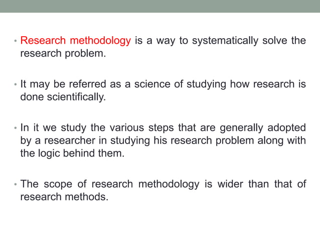 Research Methodology Module 1.pdf | Science