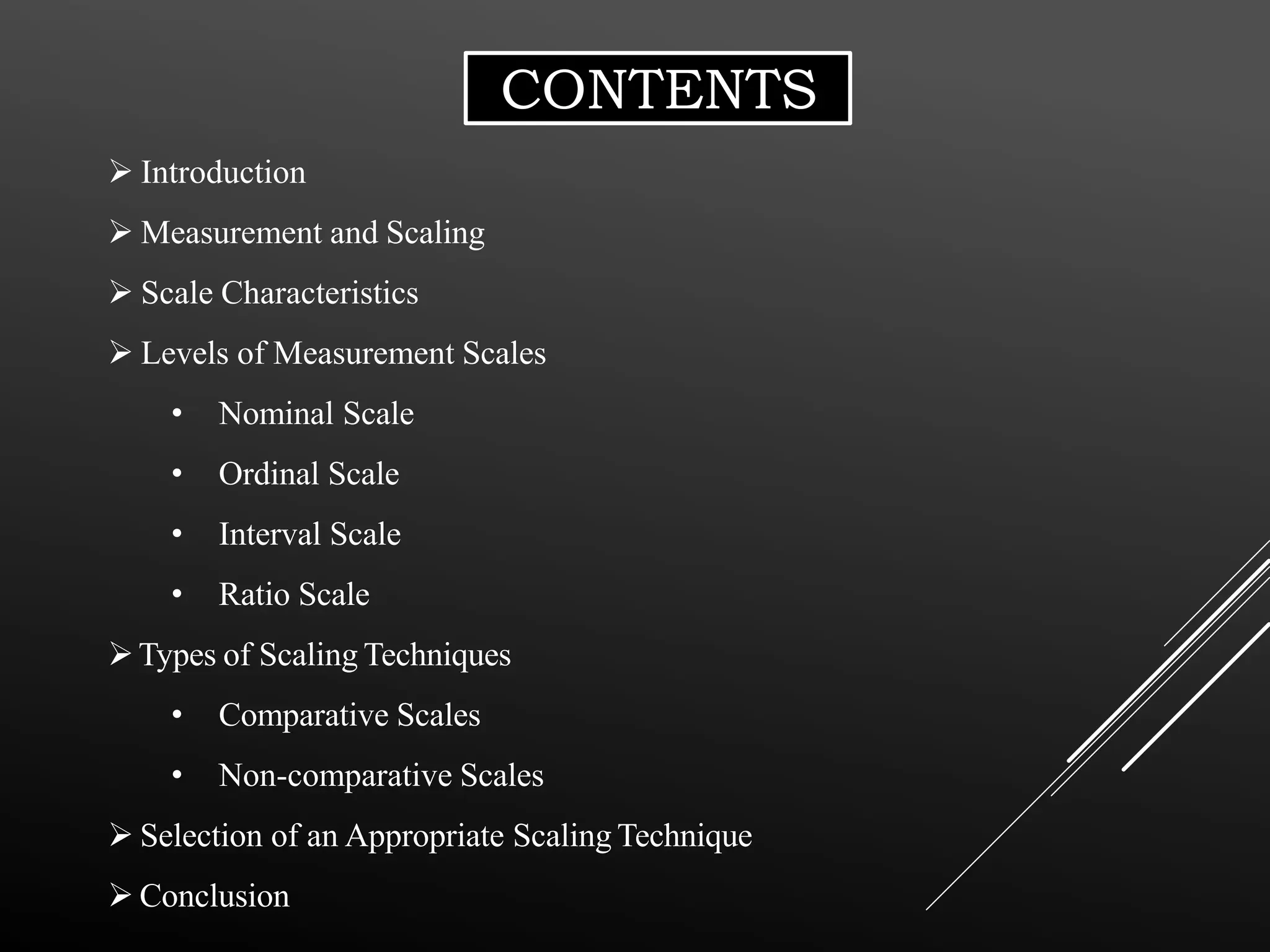 Measurement and Scales in Research Methodology | PPTX
