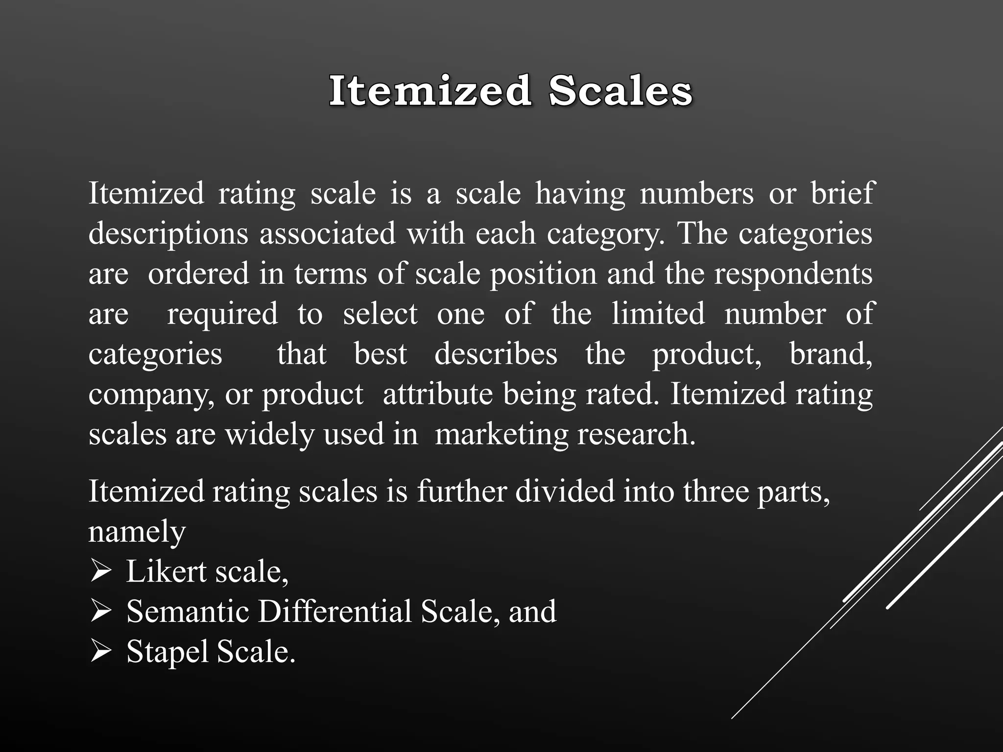Measurement and Scales in Research Methodology | PPTX