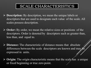 Measurement and Scales in Research Methodology | PPTX