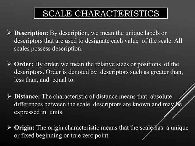 Measurement and Scales in Research Methodology | PPTX