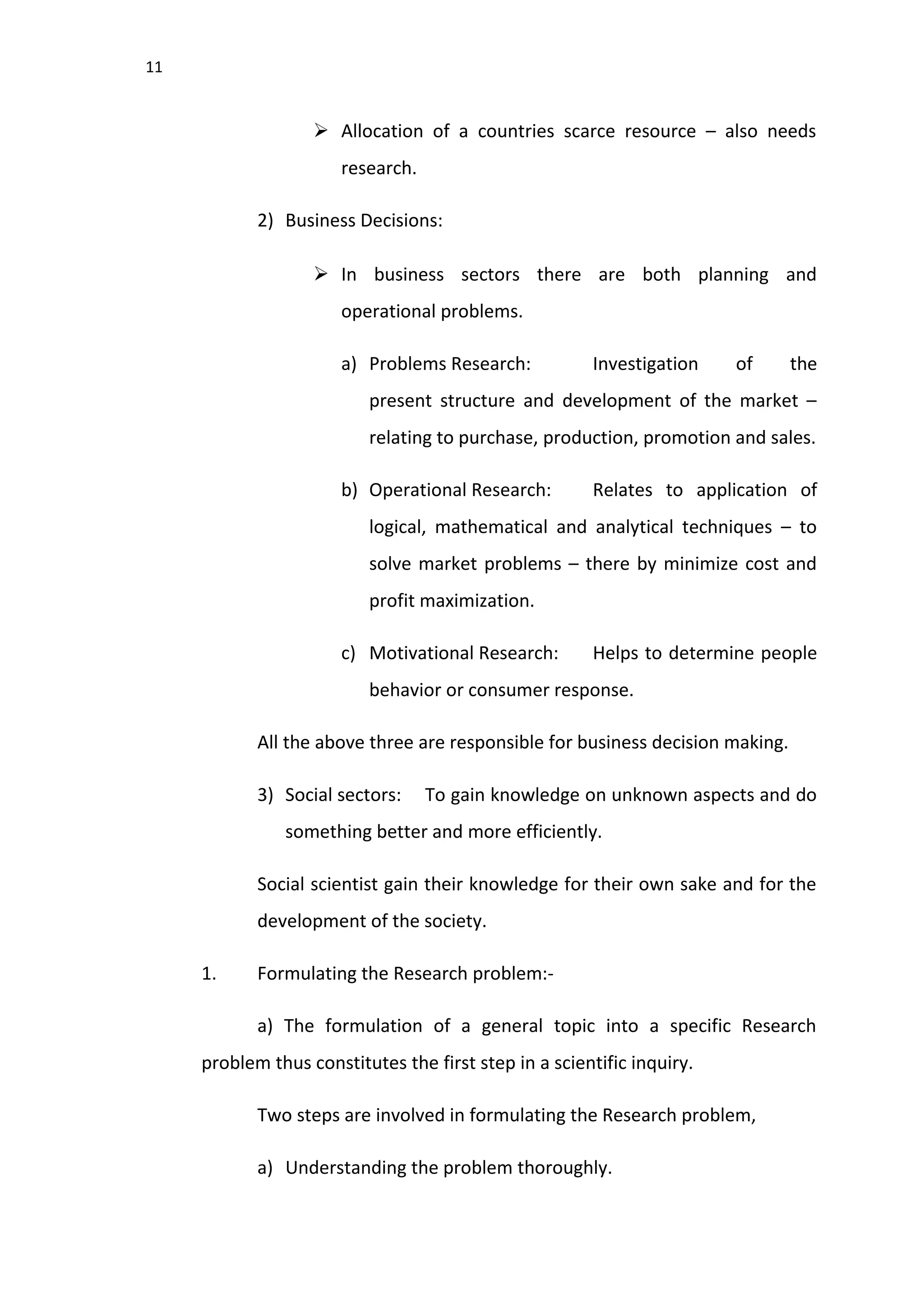 Research methodology notes | DOC