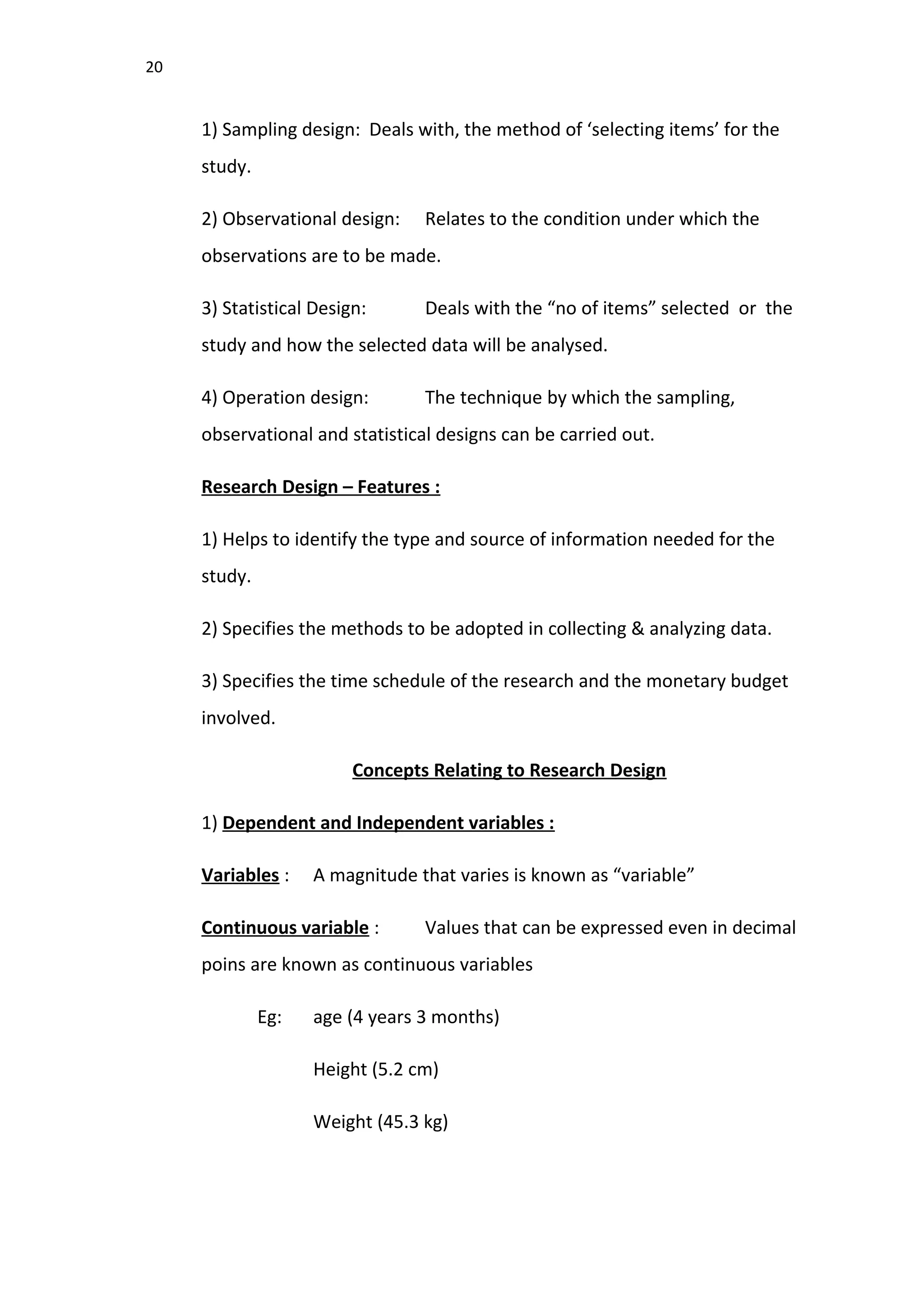 Research methodology notes | DOC