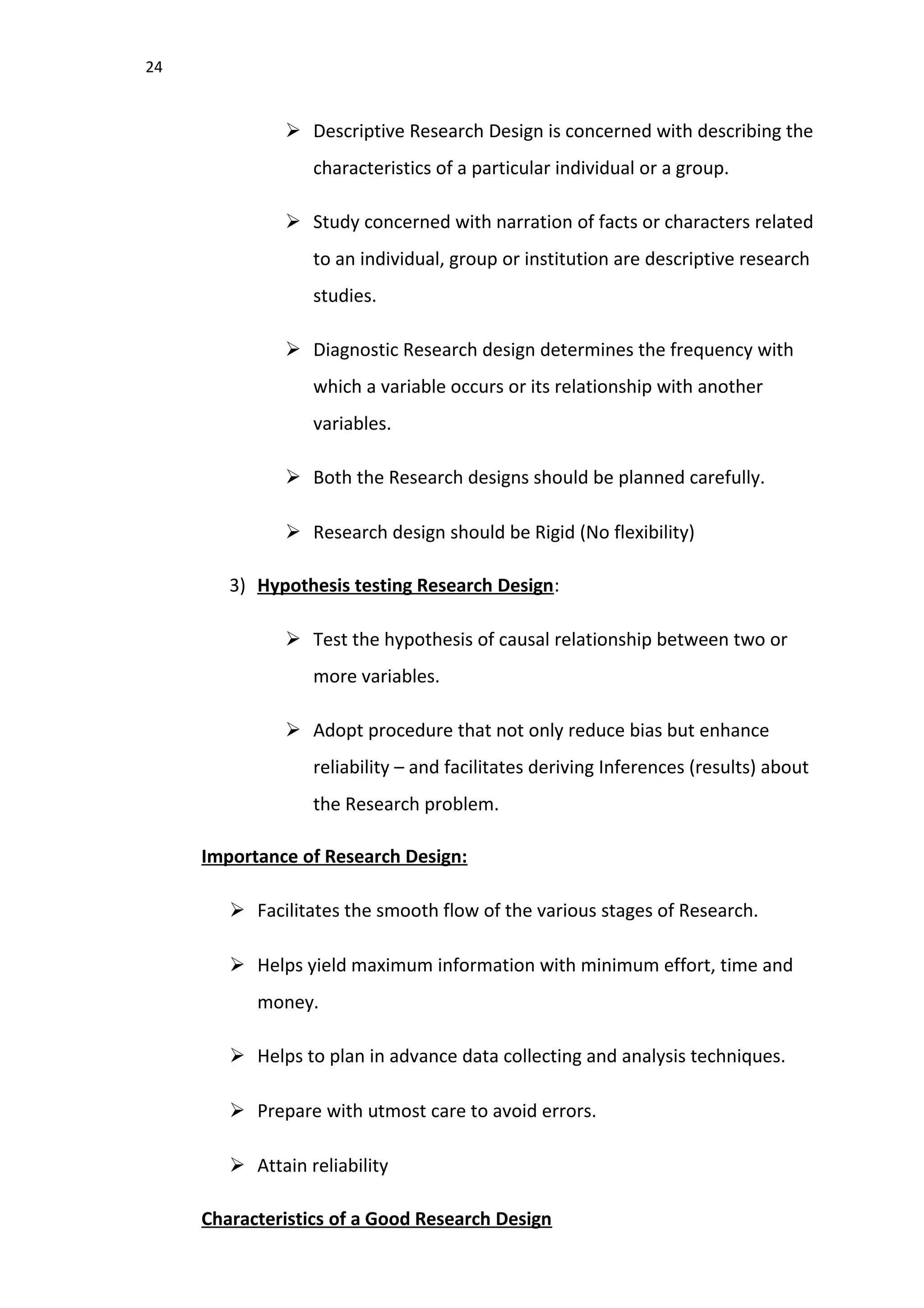 Research methodology notes | DOC