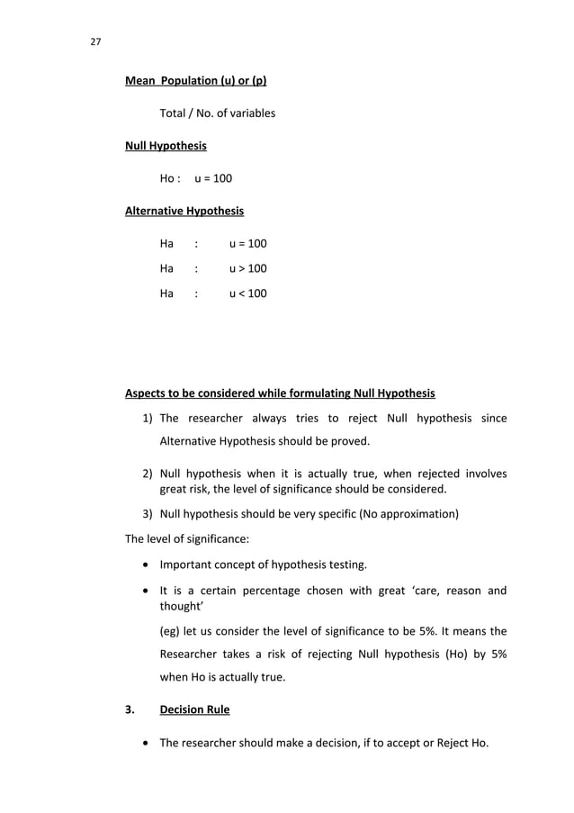 Research methodology notes | DOC