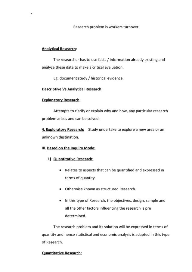 Research methodology notes | DOC