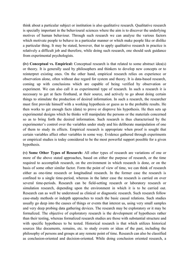 Basic Research methodology notes | DOC | Science