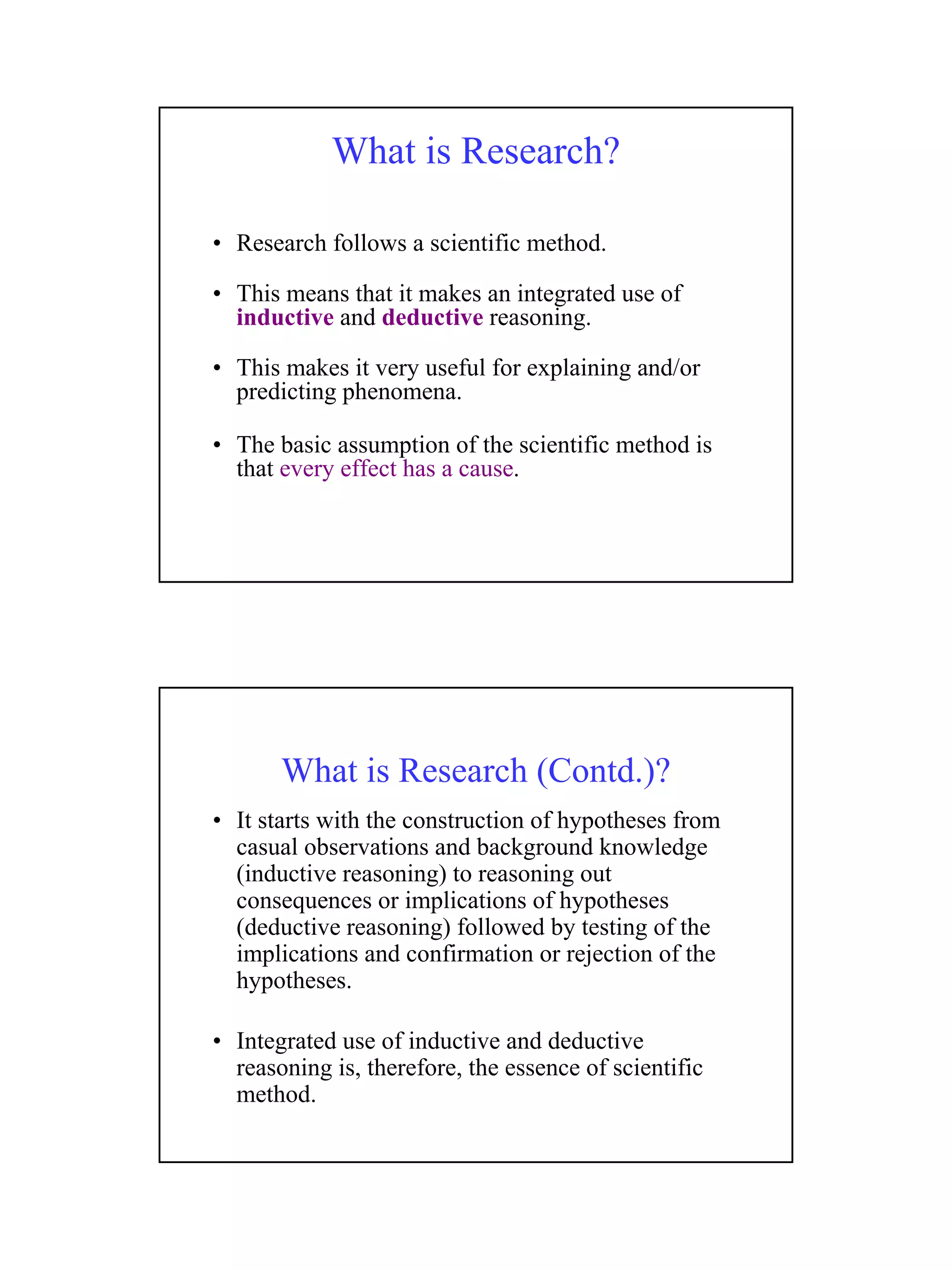 Research methodology notes | PDF