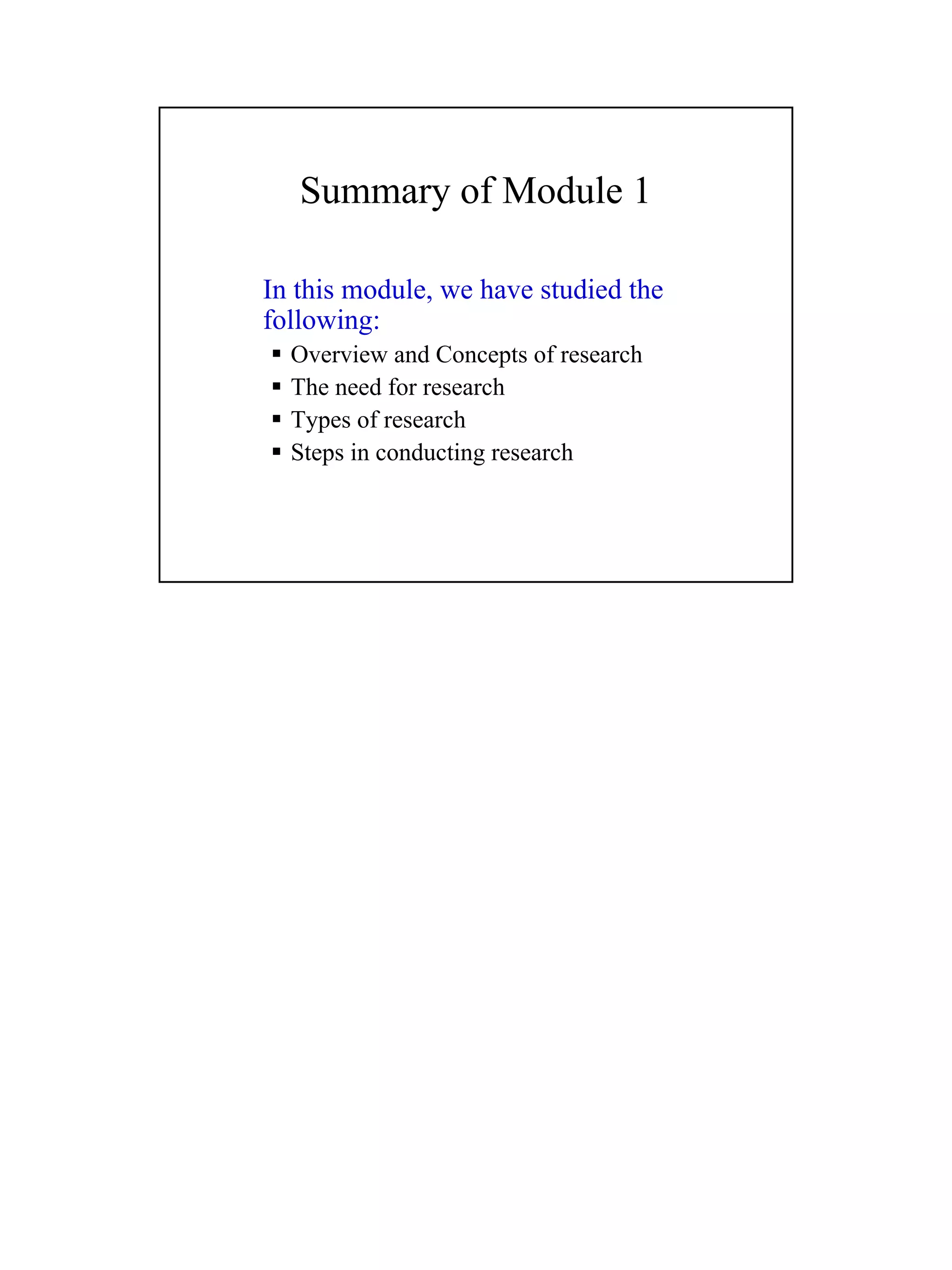 Research methodology notes | PDF