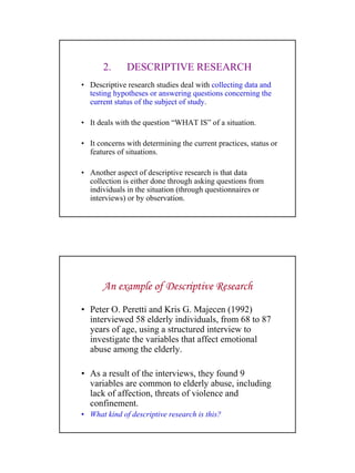 Research methodology notes | PDF