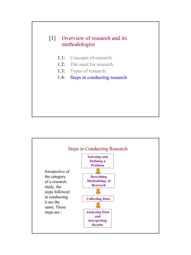 Research methodology notes | PDF