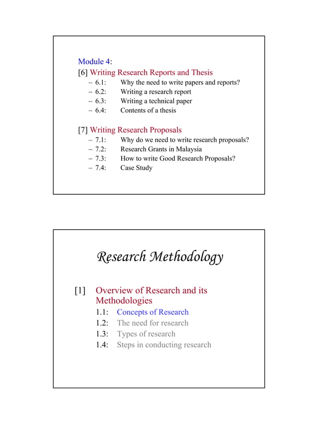 Research methodology notes | PDF