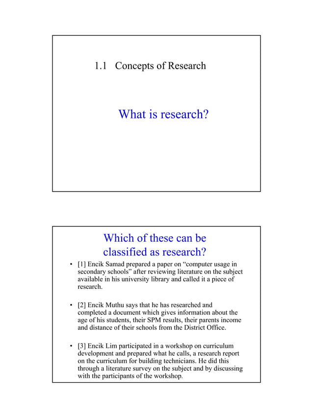 Research methodology notes | PDF