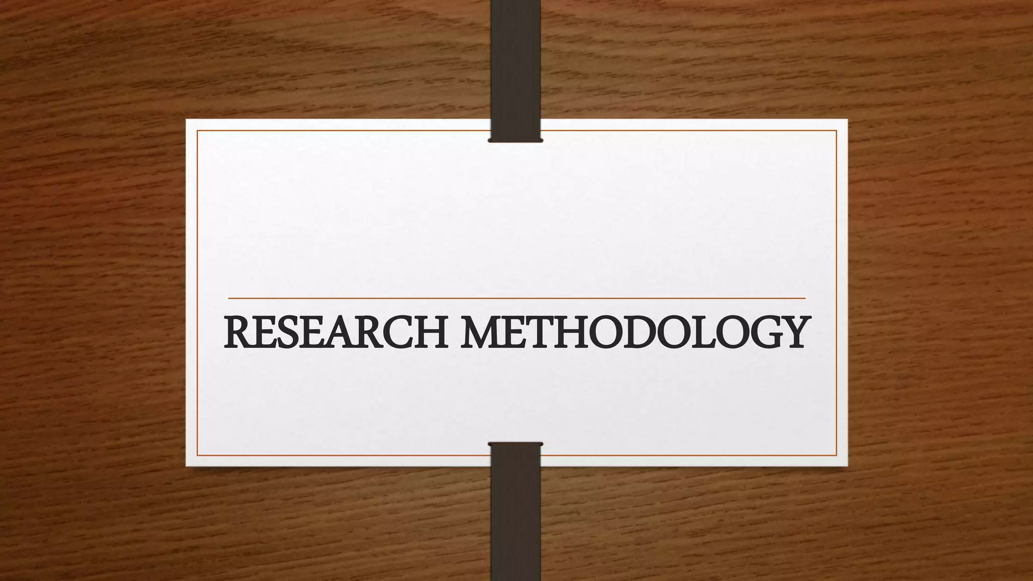 Research methodology objectives | PPT