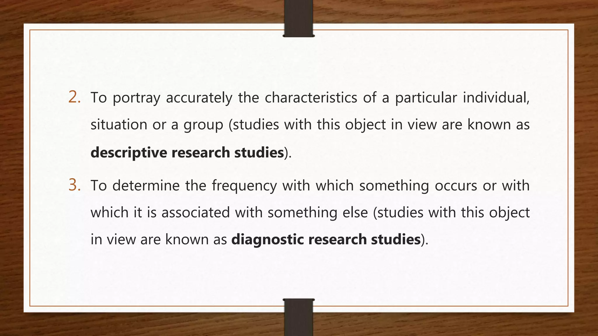 Research methodology objectives | PPT