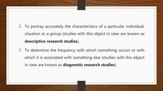Research methodology objectives | PPT