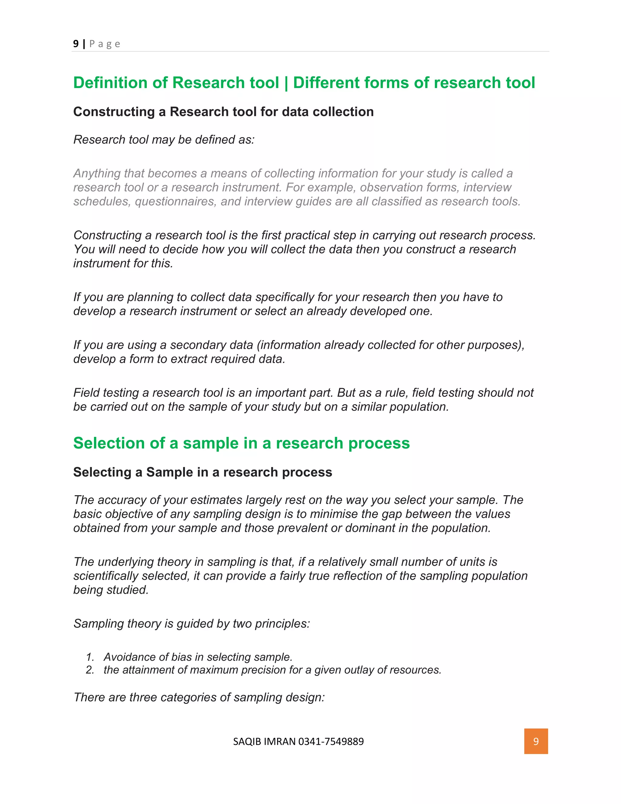 Research methodology pdf | PDF