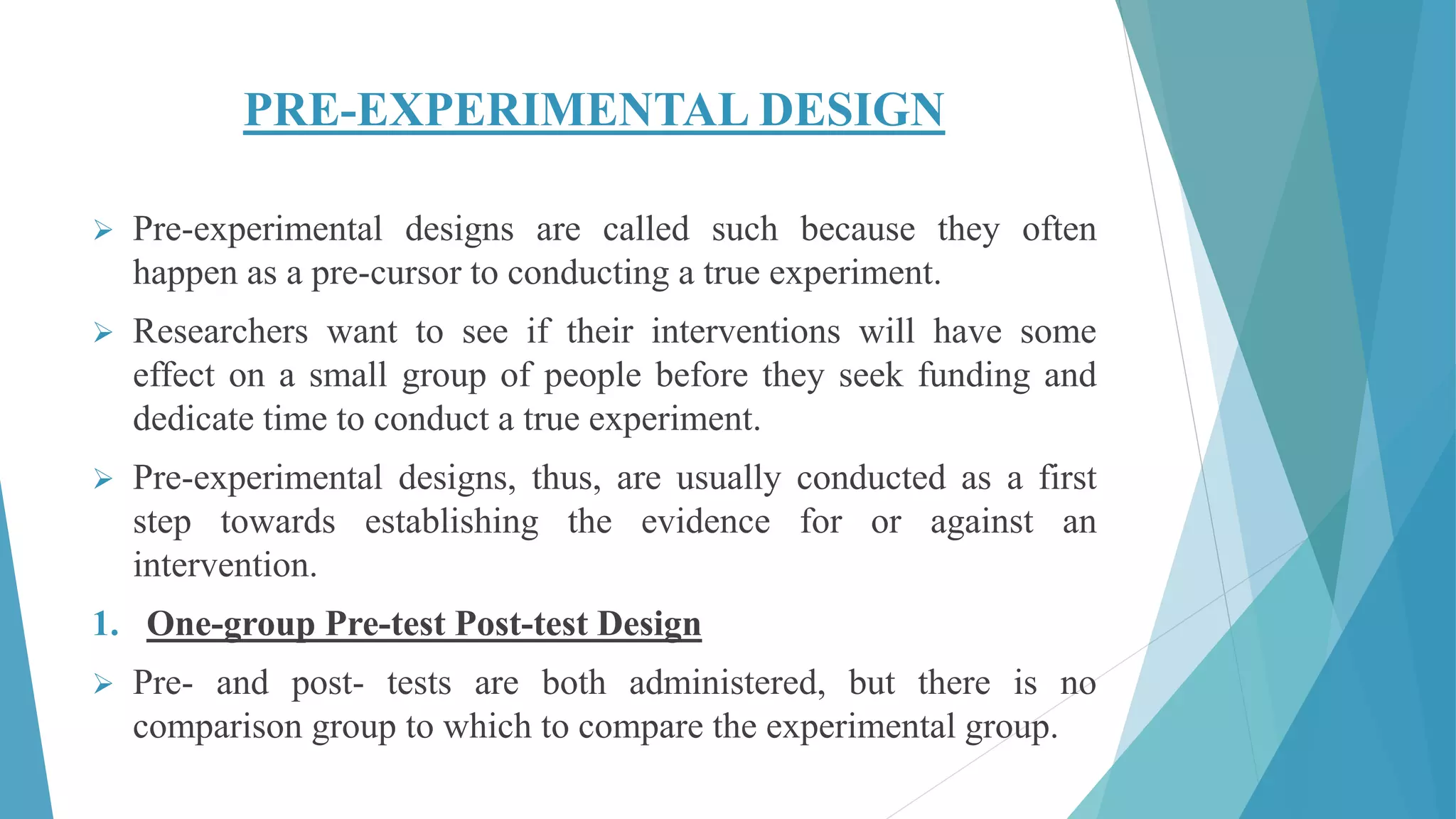 EXPERIMENTAL DESIGNS PPT | PPTX