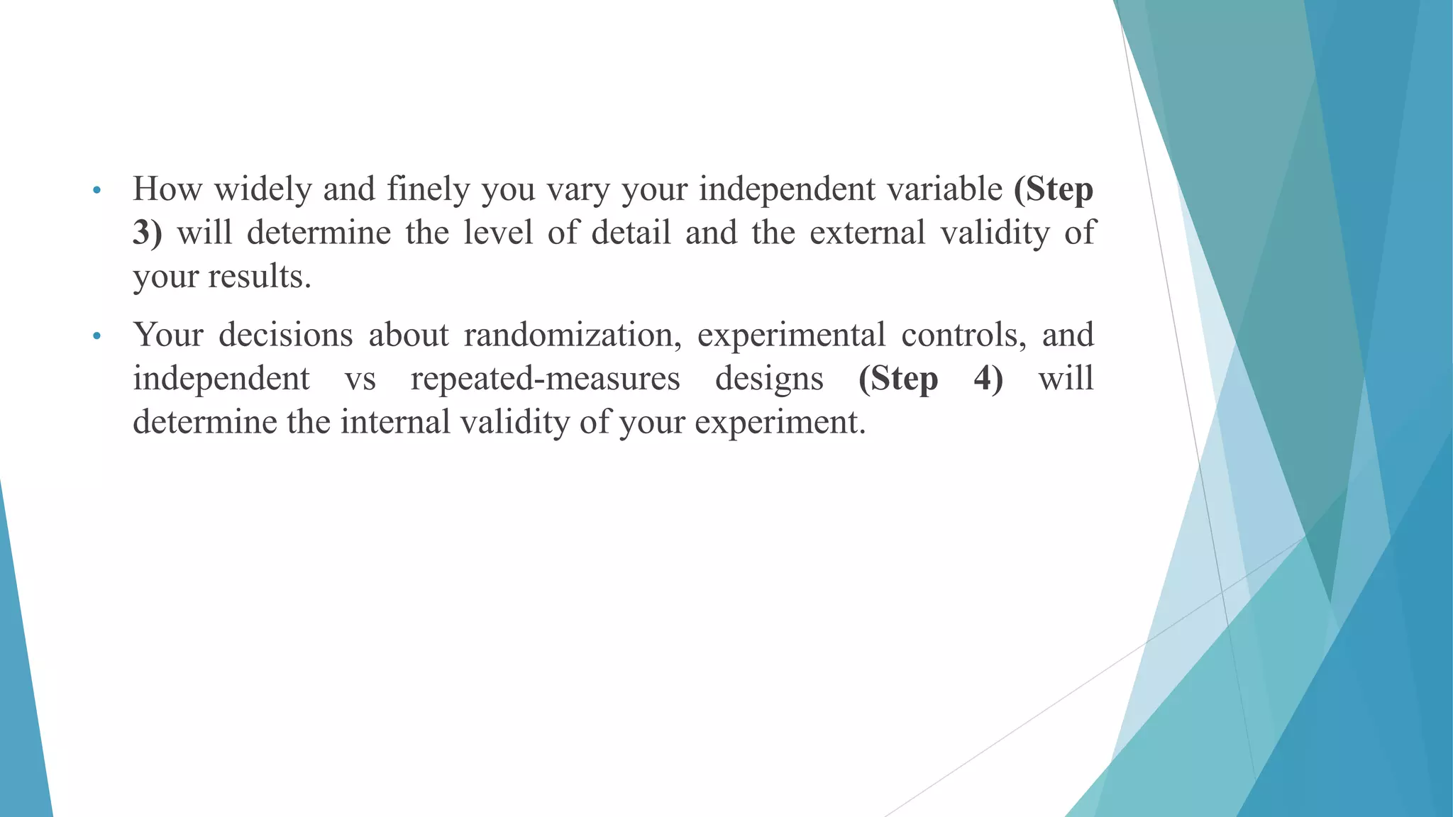 EXPERIMENTAL DESIGNS PPT | PPTX