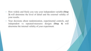 EXPERIMENTAL DESIGNS PPT | PPTX