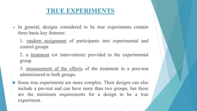 EXPERIMENTAL DESIGNS PPT | PPTX