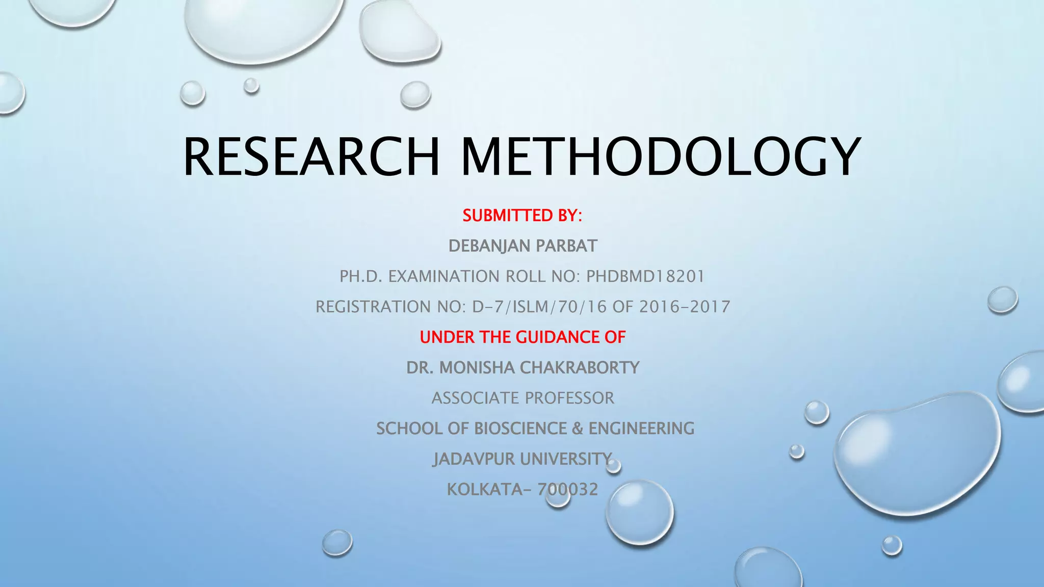 Research methodology ppt | PPTX