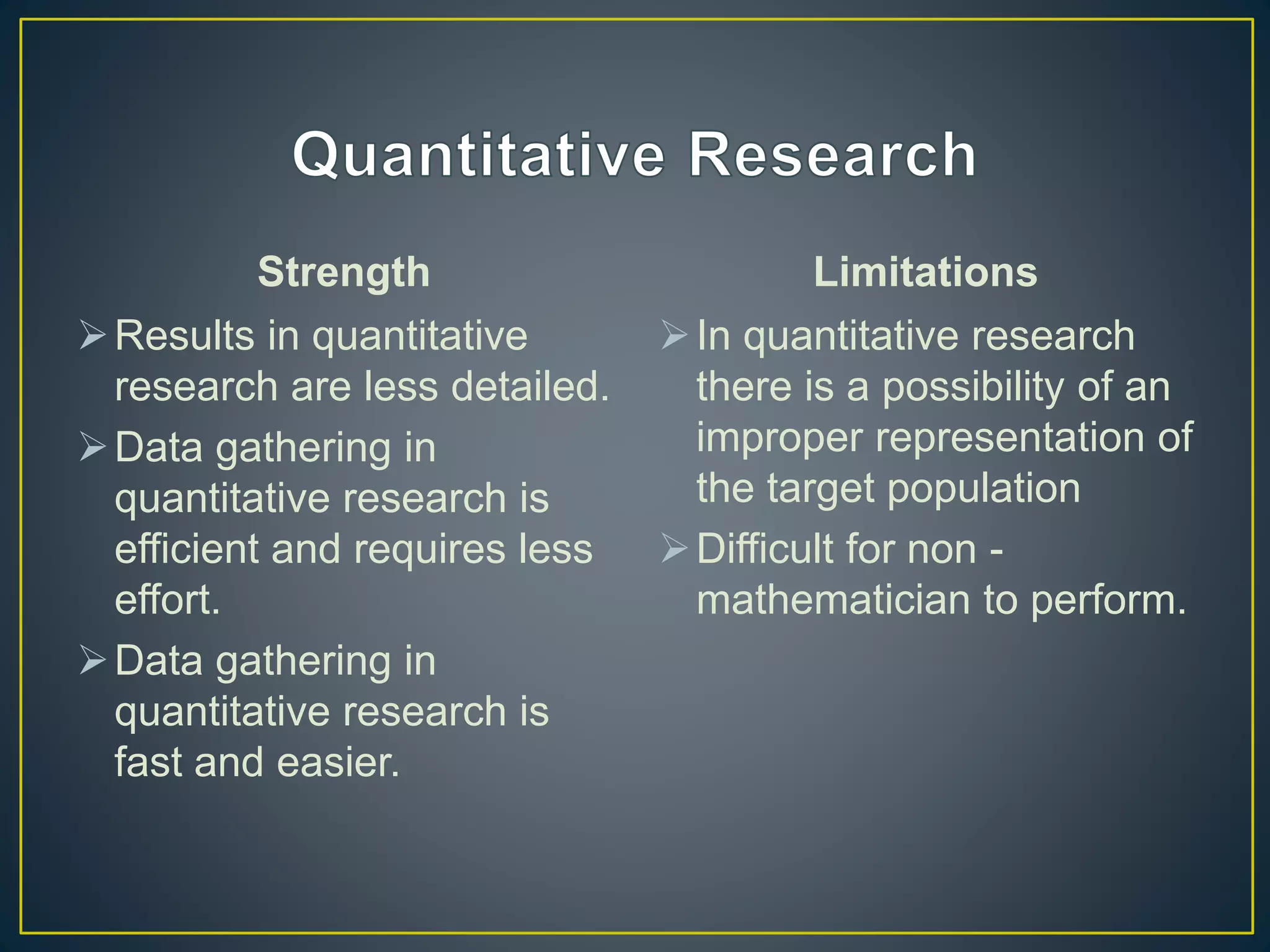 QUALITATIVE AND QUANTITATIVE RESEARCH | PPTX