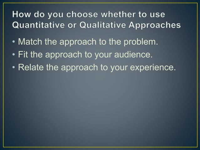 QUALITATIVE AND QUANTITATIVE RESEARCH | PPTX
