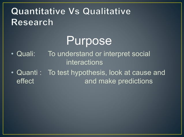 QUALITATIVE AND QUANTITATIVE RESEARCH | PPTX