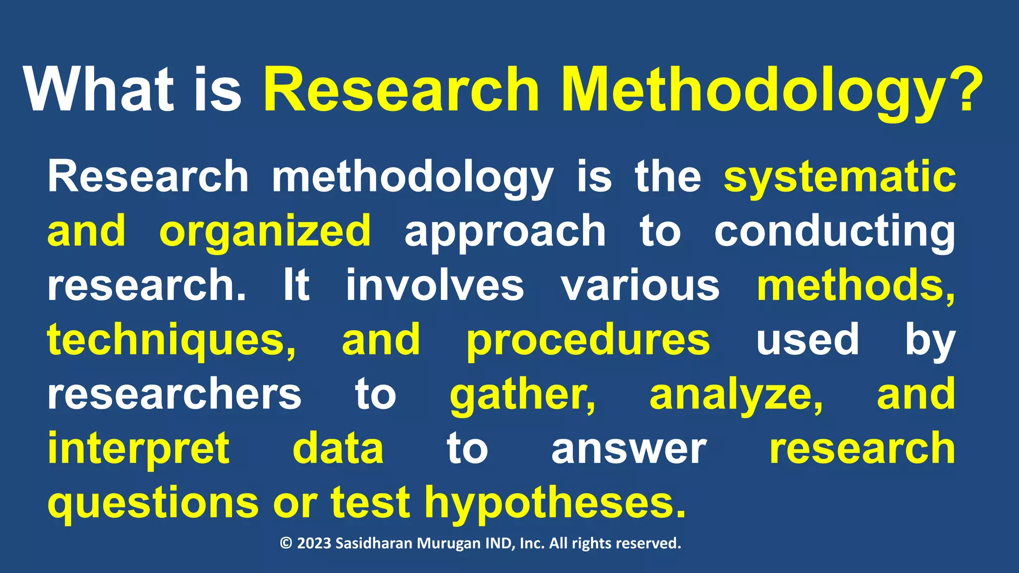 Introduction to Research Methodology | PPTX