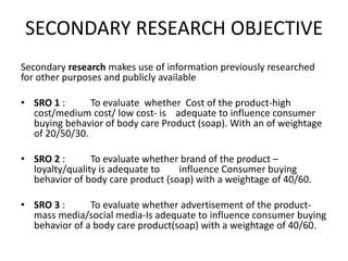 Research methodology presentation- soap | PPT