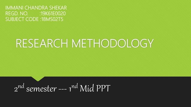 Research Methodology (RM)- Scaling Techniques- MBA | PPTX | Technology & Computing