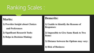 Research Methodology (RM)- Scaling Techniques- MBA | PPTX