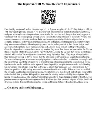 Research Methodology Sample Paper An Exampl | PDF