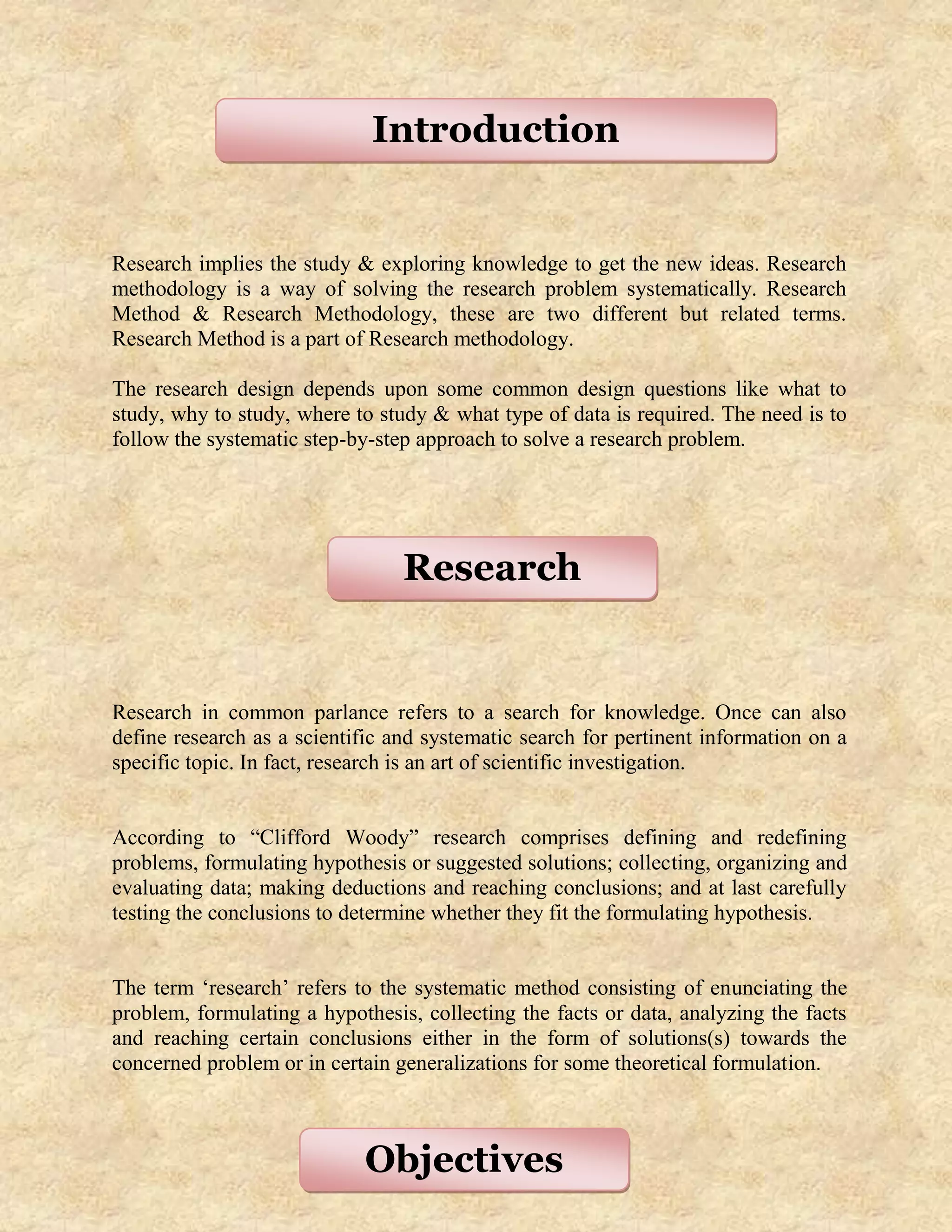 Research methodology theory chapt. 1- kotthari | DOCX