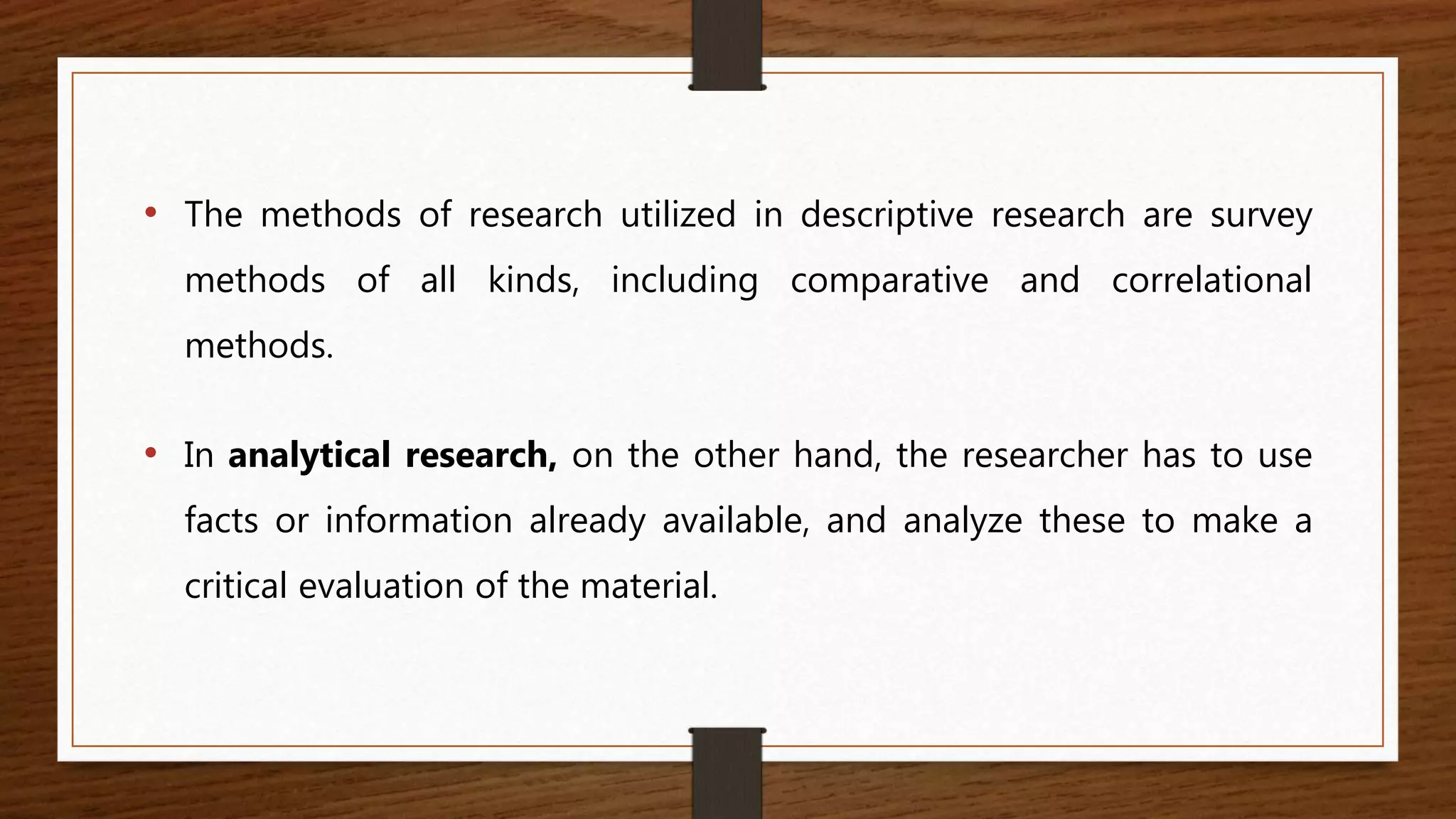 Research methodology types | PPTX | Undergraduate Education | College ...
