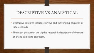 Research methodology types | PPTX | Undergraduate Education | College ...
