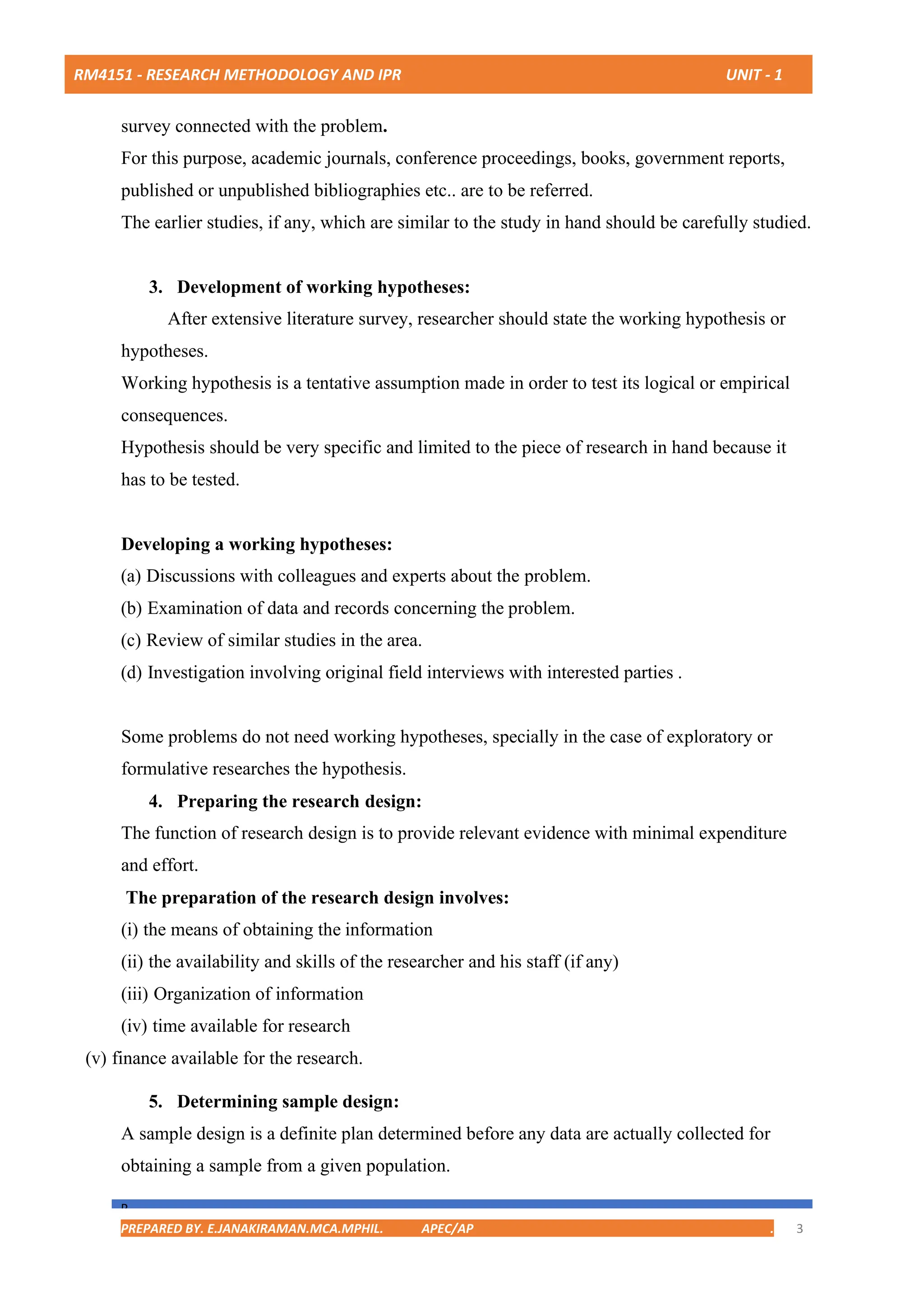 ANNQ UNVERSITY research methodology unit 1.pdf