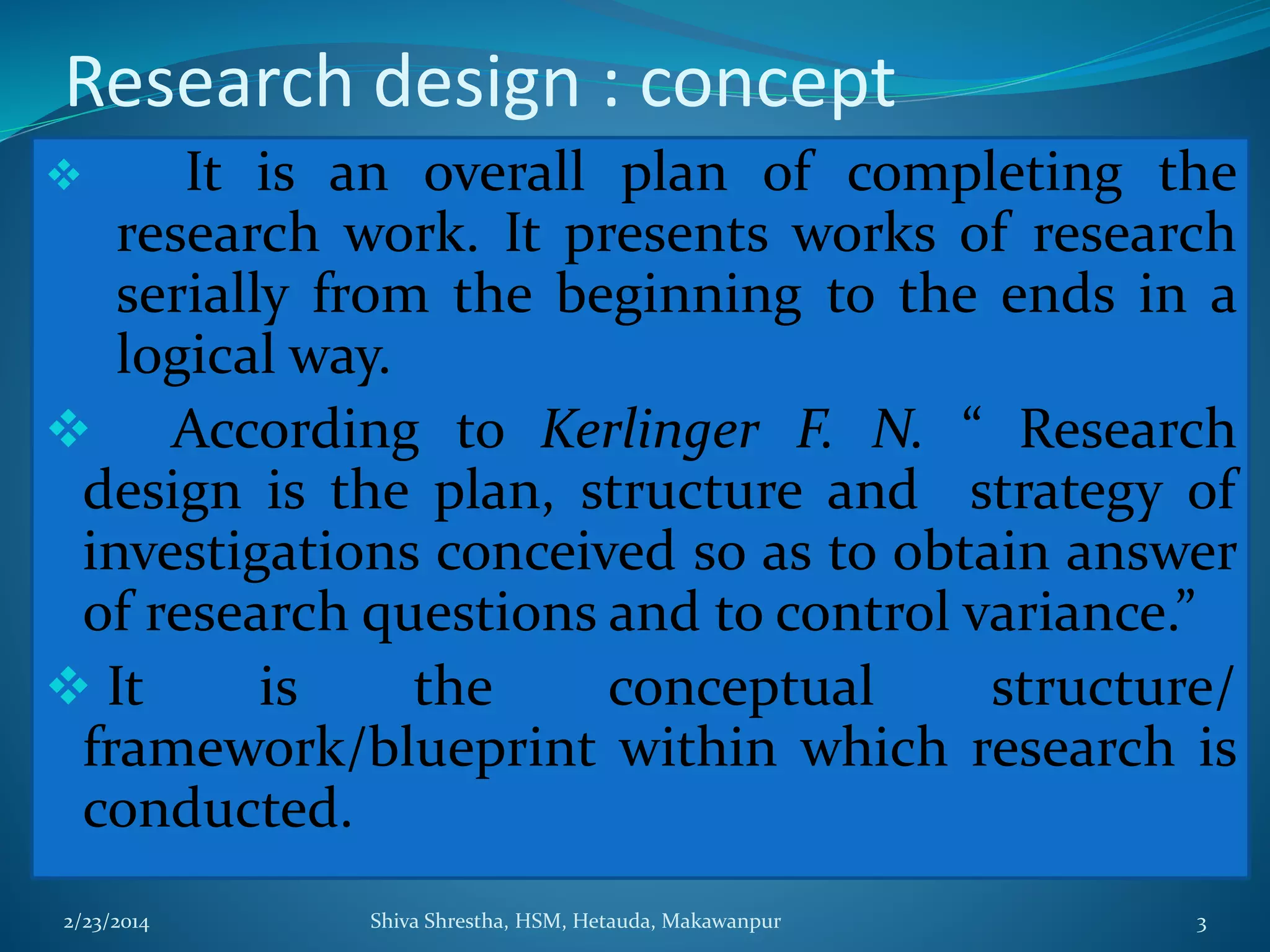 Research methodology, unit 3 | PPTX