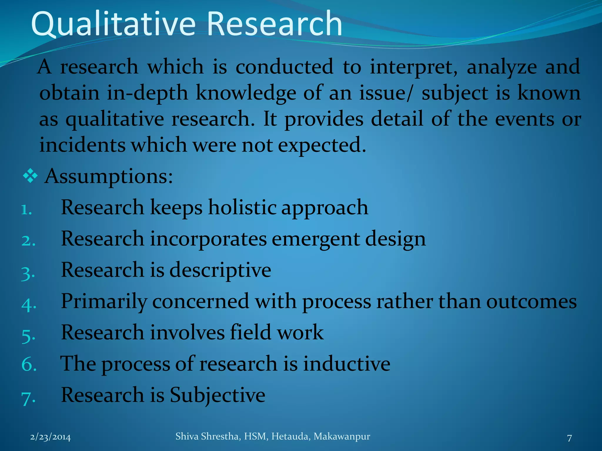 Research methodology, unit 3 | PPTX